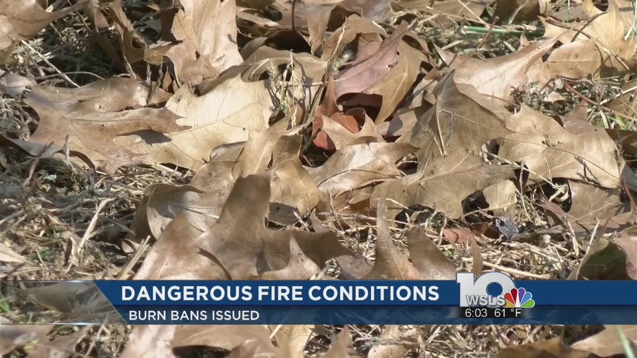 Counties issue burn bans across Southwest Virginia - YouTube