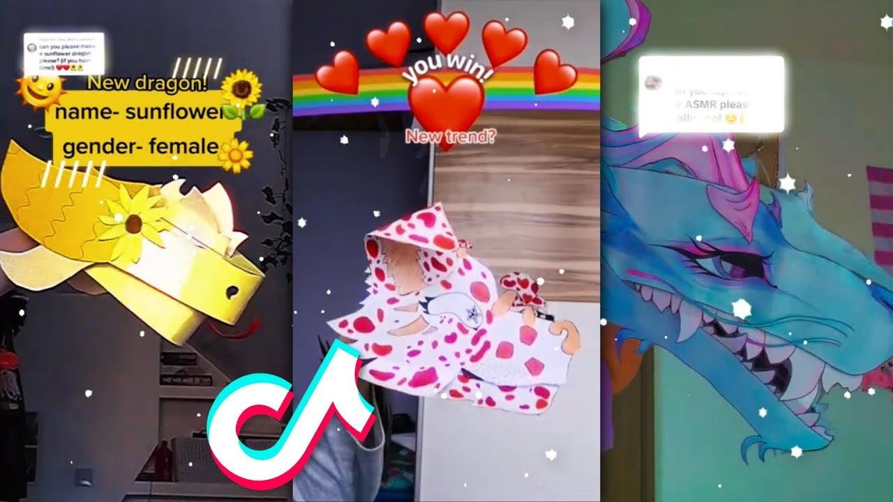 😱THE AMAZING Paper Dragon 🔥Dragon Puppet TikTok Compilation #212 - YouTube