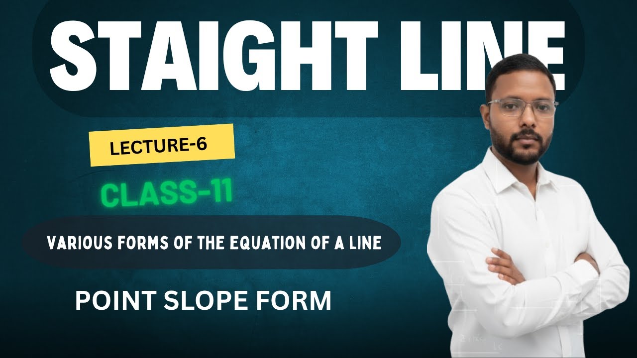 Point-Slope Form | Equation of a Line | Class 11 Straight Line ...