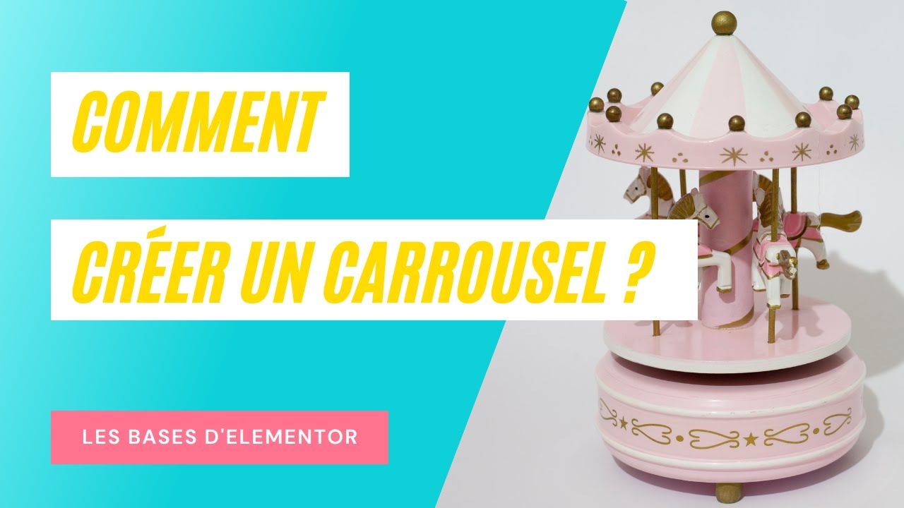 Créer un carrousel avec Elementor (Pro) - YouTube