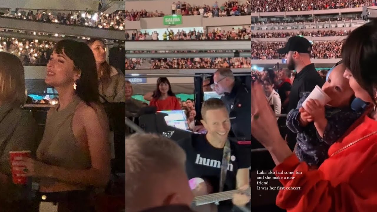NEW!! DAKOTA JOHNSON with CHRIS MARTIN (Coldplay concert) in Buenos ...