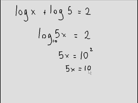 Easy Logarithmic Equations