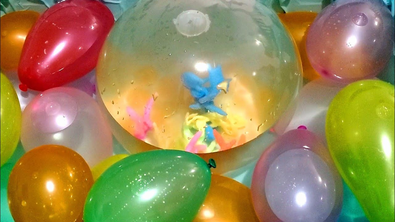 FUN WATER BALLOON POPPING PART 7!!! - YouTube