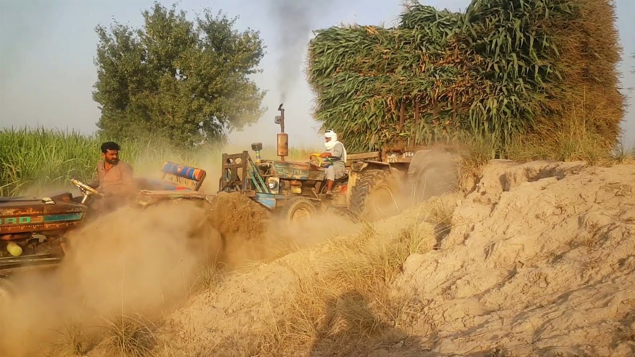 Tractor Stuck in Sand badly Ford 3610 Maize Loaded Trailer / Rescue ...