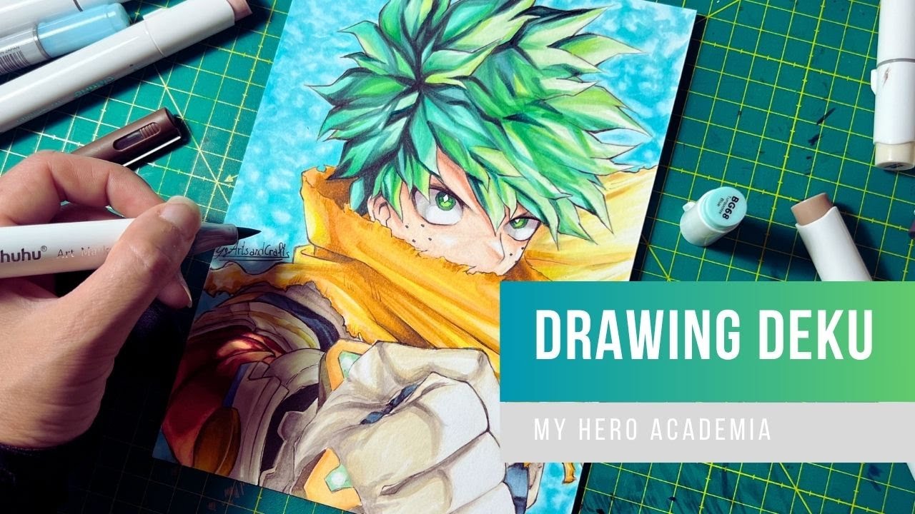 Drawing DEKU (Izuku MIdoriya) from MY HERO ACADEMIA | Speed Drawing Art ...