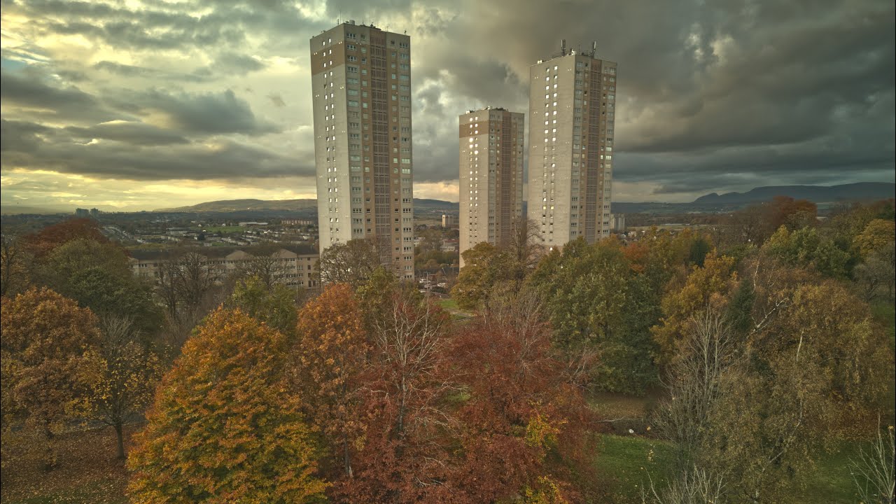 PLACES TO VISIT IN GLASGOW | SPRINGBURN PARK & WINTER GARDENS | DRONE ...