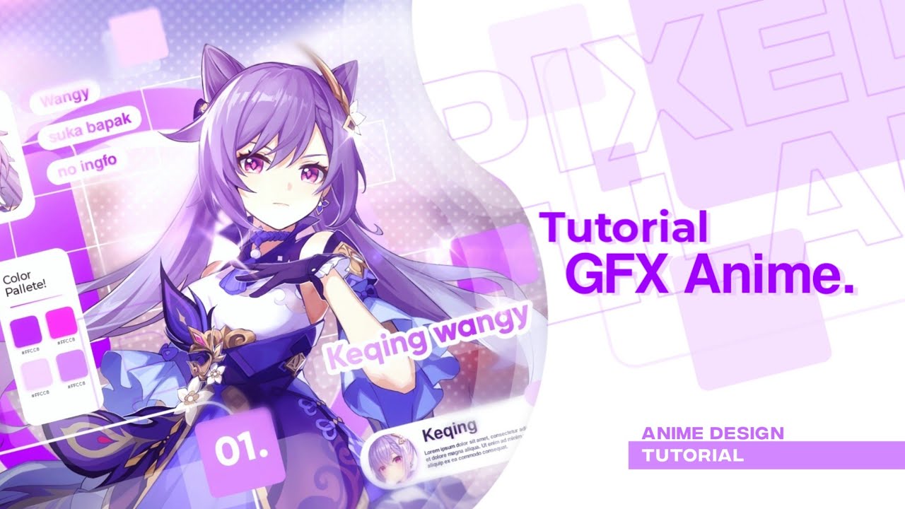 Tutorial GFX Anime Design in Pixellab || Pixellab edit - YouTube