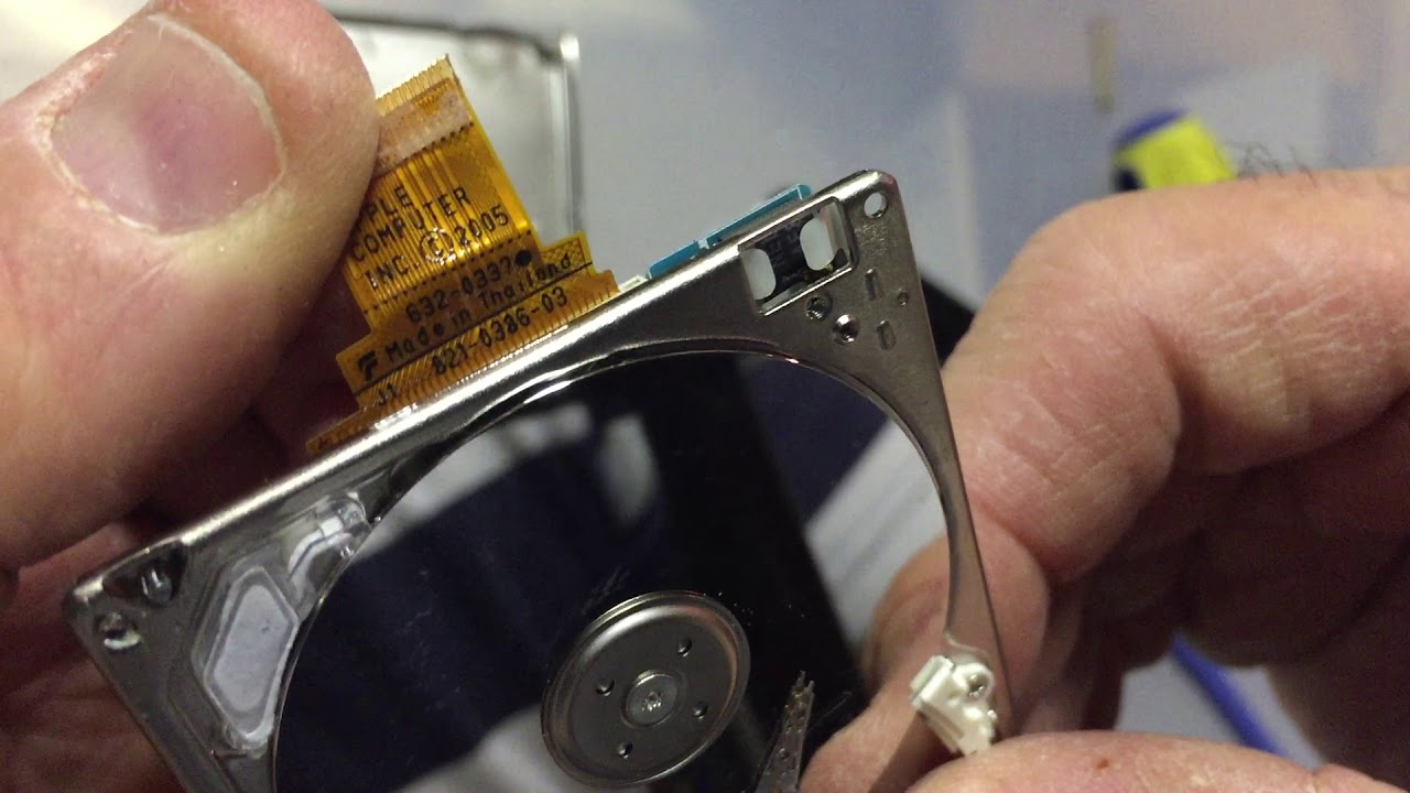 Retro Teardown: Apple iPod Classic Toshiba Hard Drive Failure - YouTube