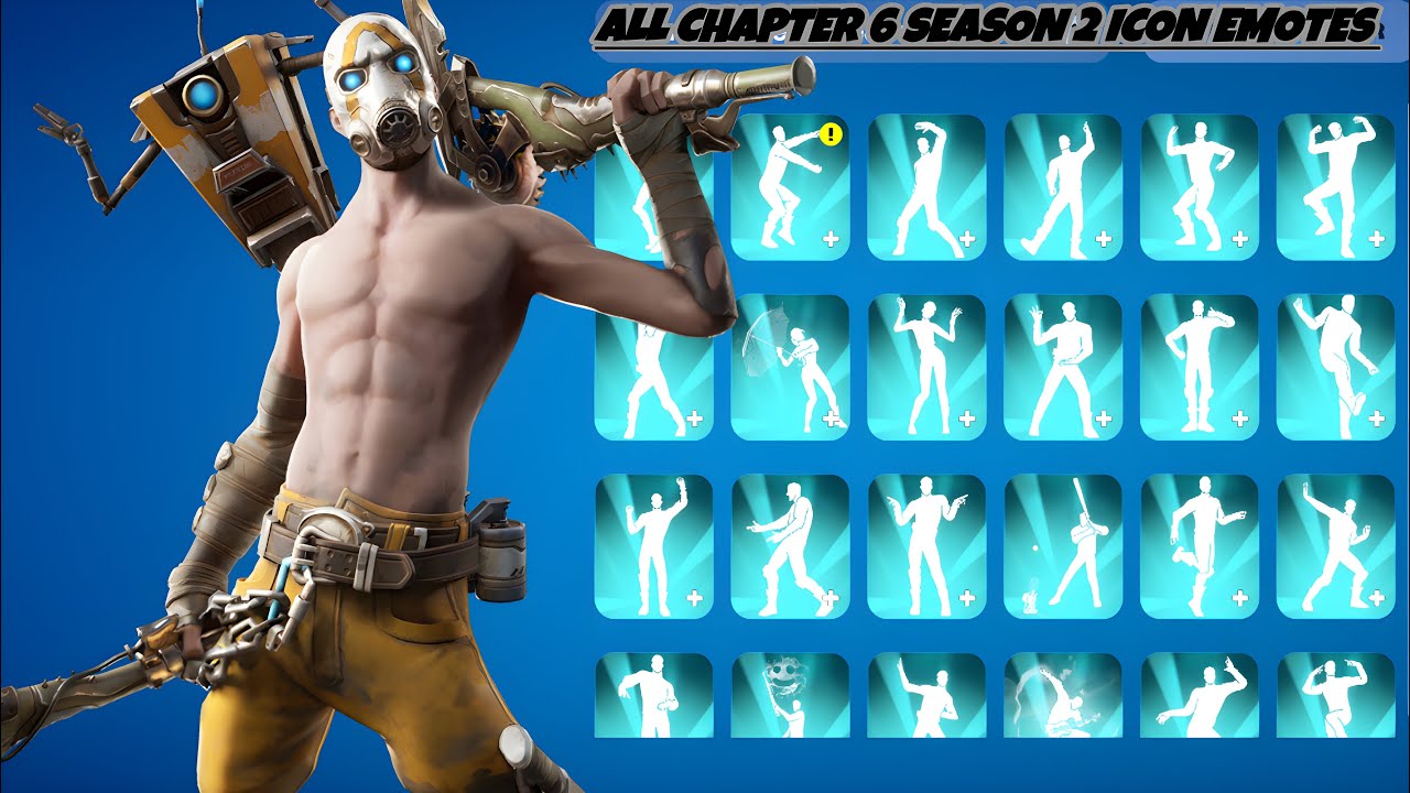 All Chapter 6 Season 2 Icon Series Dances & Emotes in Fortnite with ...