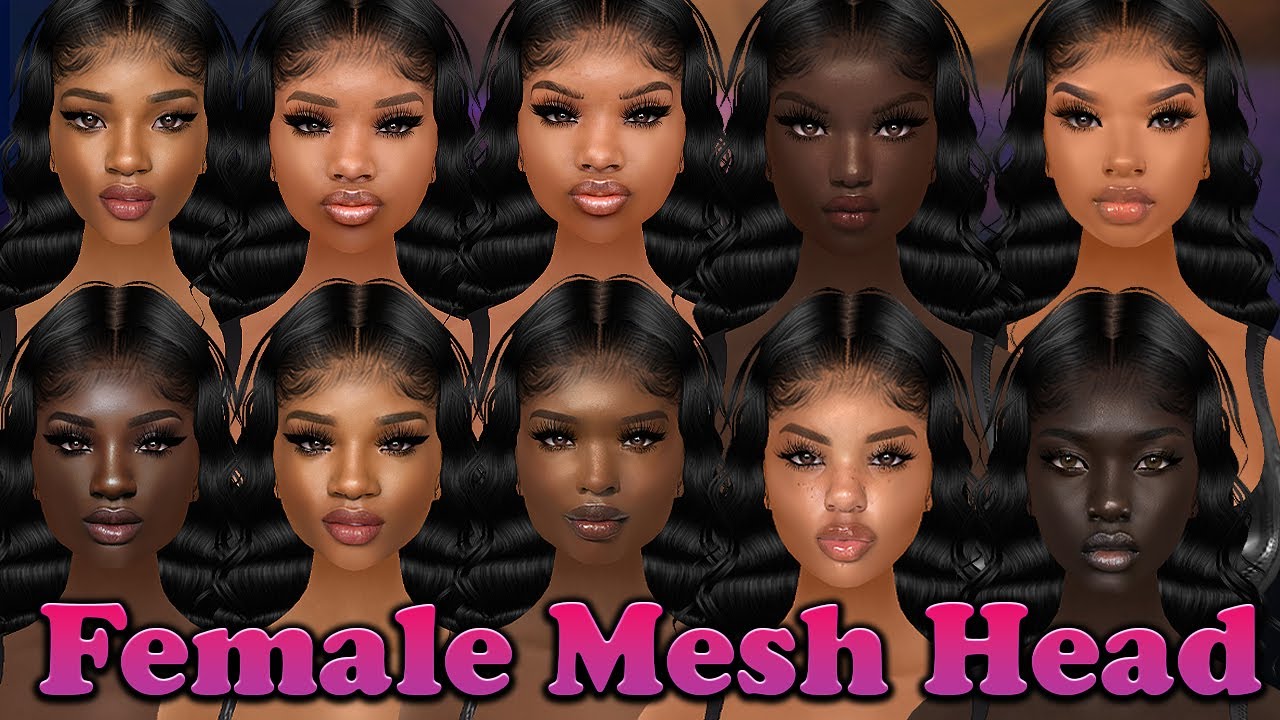 Top Female Mesh Heads IMVU [Link in description] - YouTube