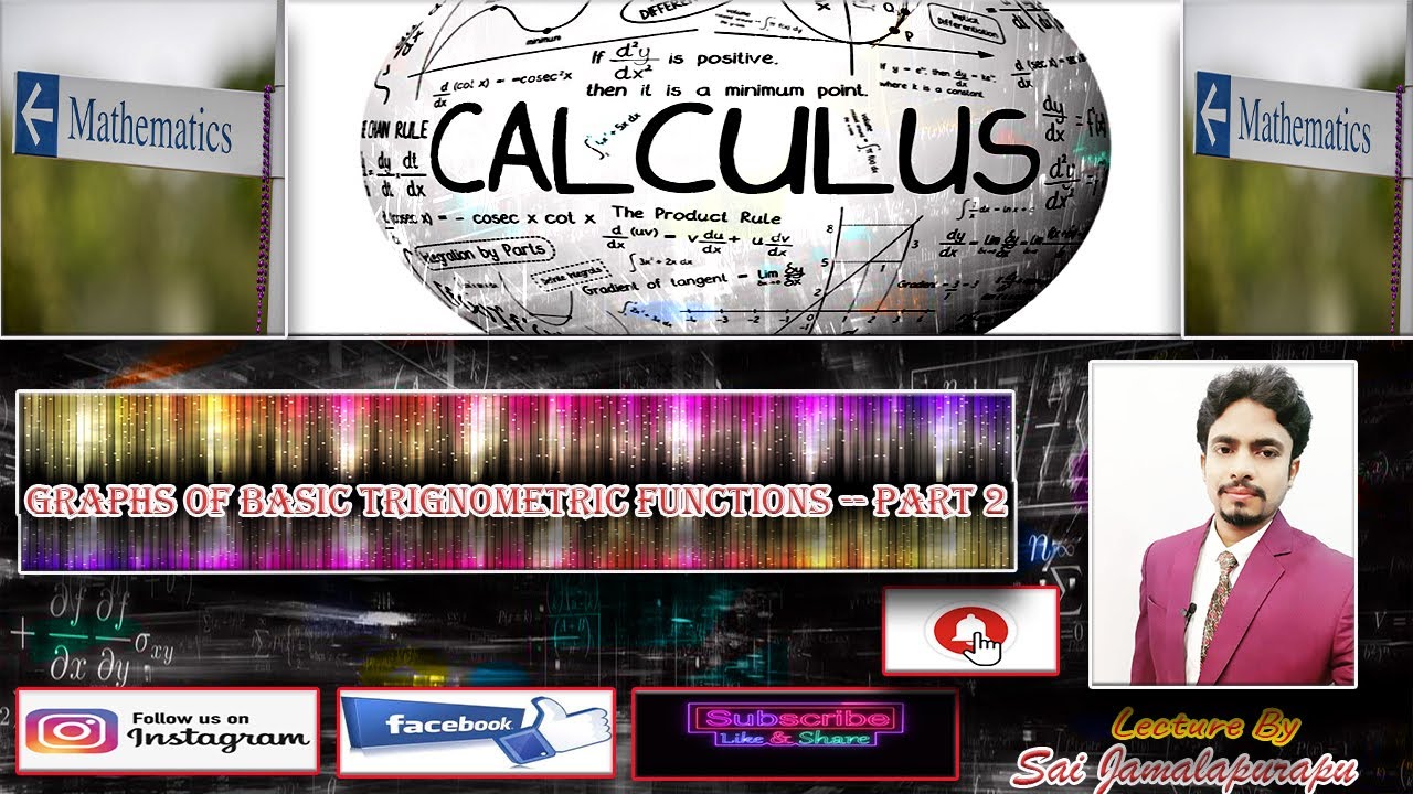 Graphs of Basic Trignometric Functions part-2 || GATE/IES/ISRO/BARC || Sai Jamalapurapu - YouTube