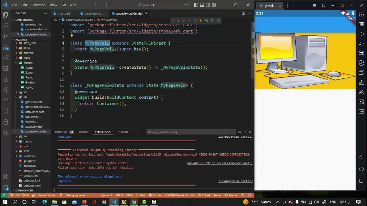 PageView in flutter - YouTube