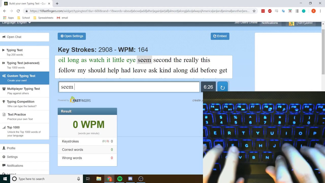 10FF 10 Minute Test 164 Wpm Dvorak Typing Layout YouTube 10ff-10-minute-test-164-wpm-dvorak-typing-layout-youtube