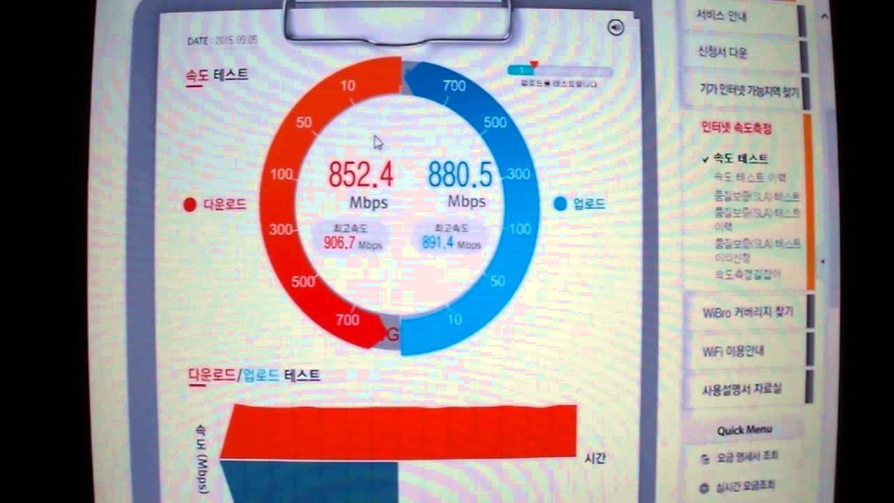 KT Giga Internet (Speed Test) - YouTube