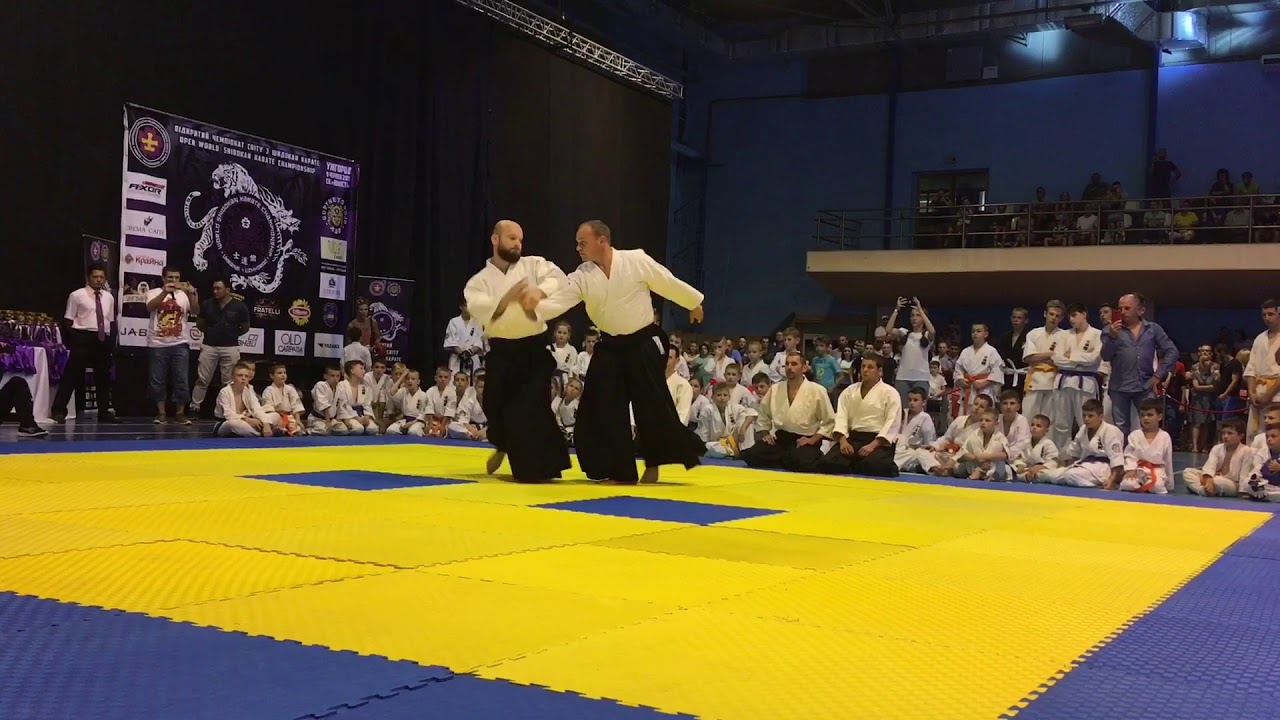 Aikido demonstration. World SHIDOKAN karate championship. - YouTube