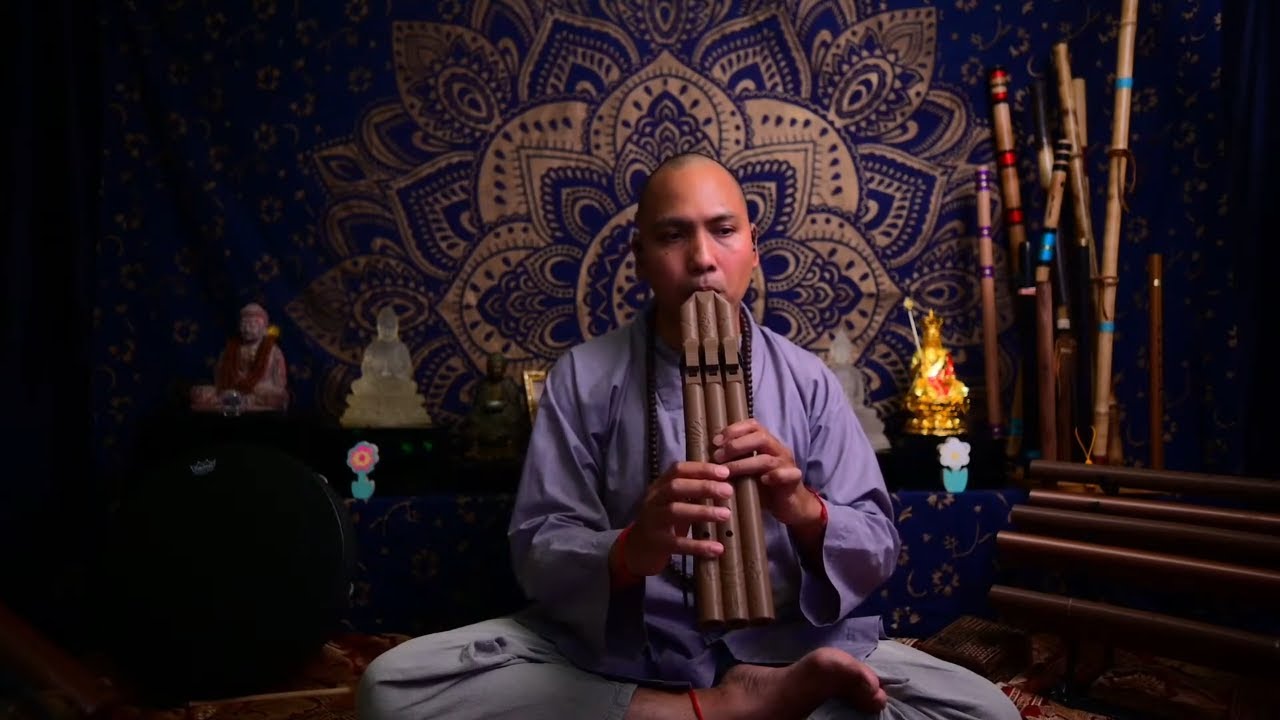 1HR Spiritual Sound Healing Flutes for Sleep Yoga Meditation Positive ...