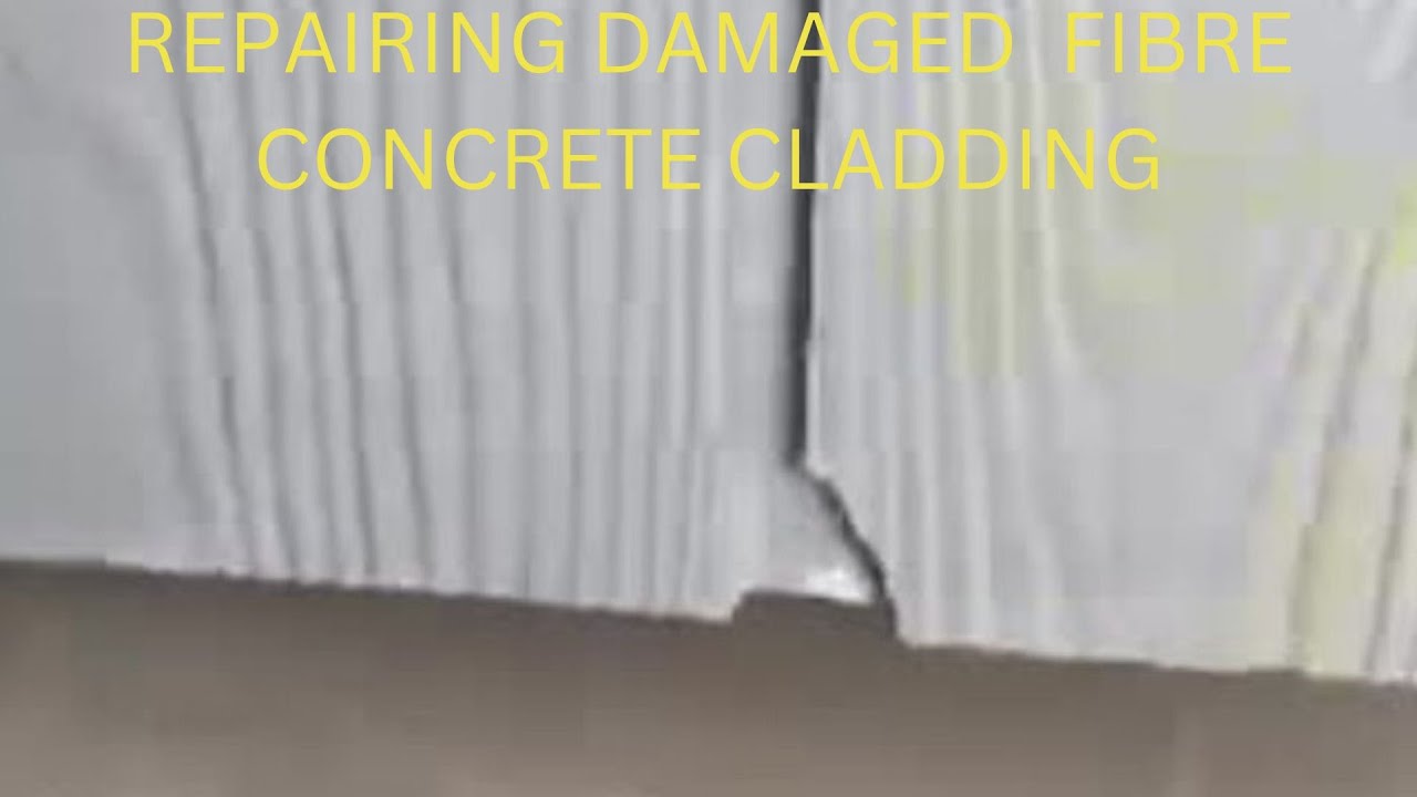 Repairing Fibre Cement Cladding Boards - YouTube