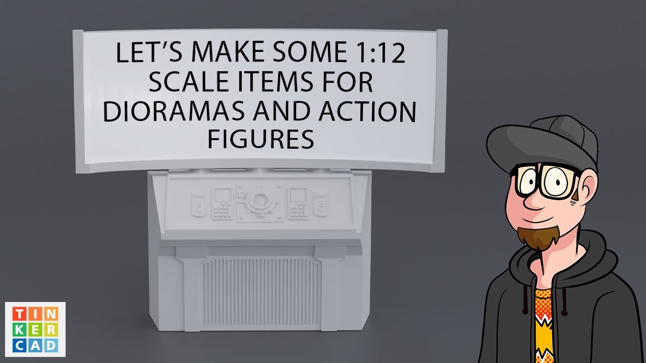 Lesson #2 - Making 1/12 scale items for 3D printing - Window - YouTube