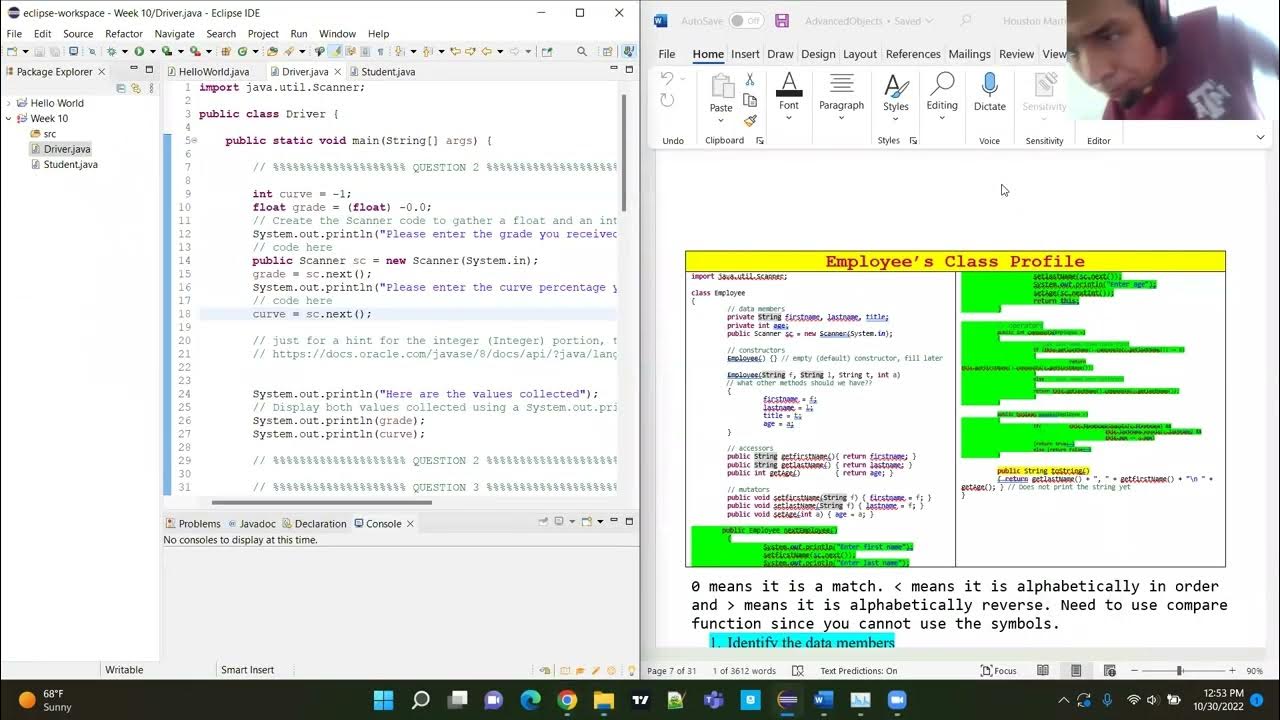 CSCE 314 Team 52 Intro to Java Lab - YouTube