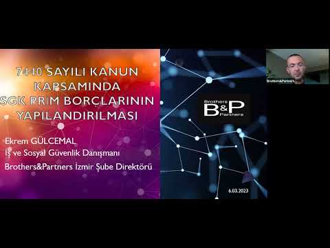#Webinar: 7440 Sayılı Kanun Kapsamında SGK Prim Borçlarının Yapılandırılması