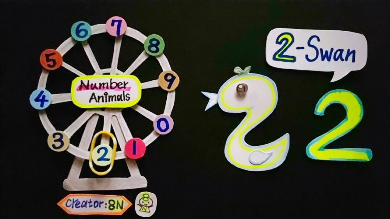 [Number Animals: 2-Swan][數字動物：2-天鵝] - YouTube