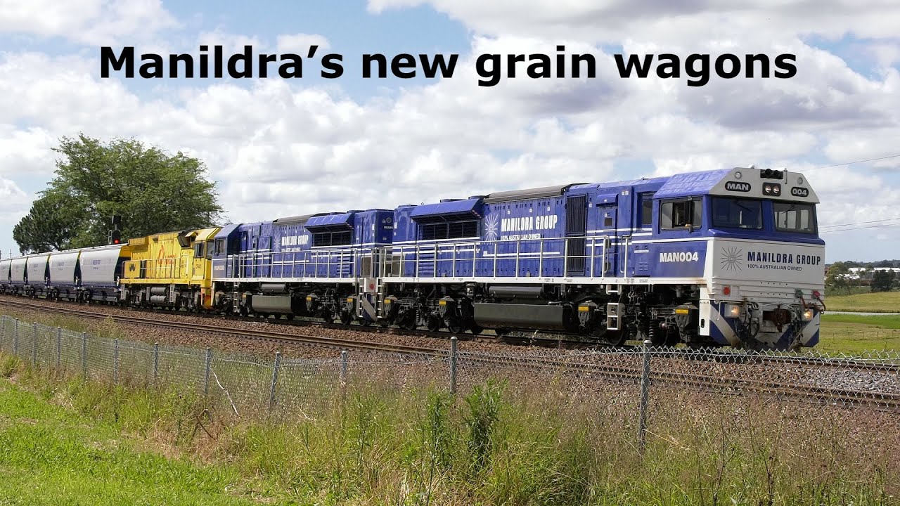 Manildra's locos and new wagons Nov 2024 - YouTube