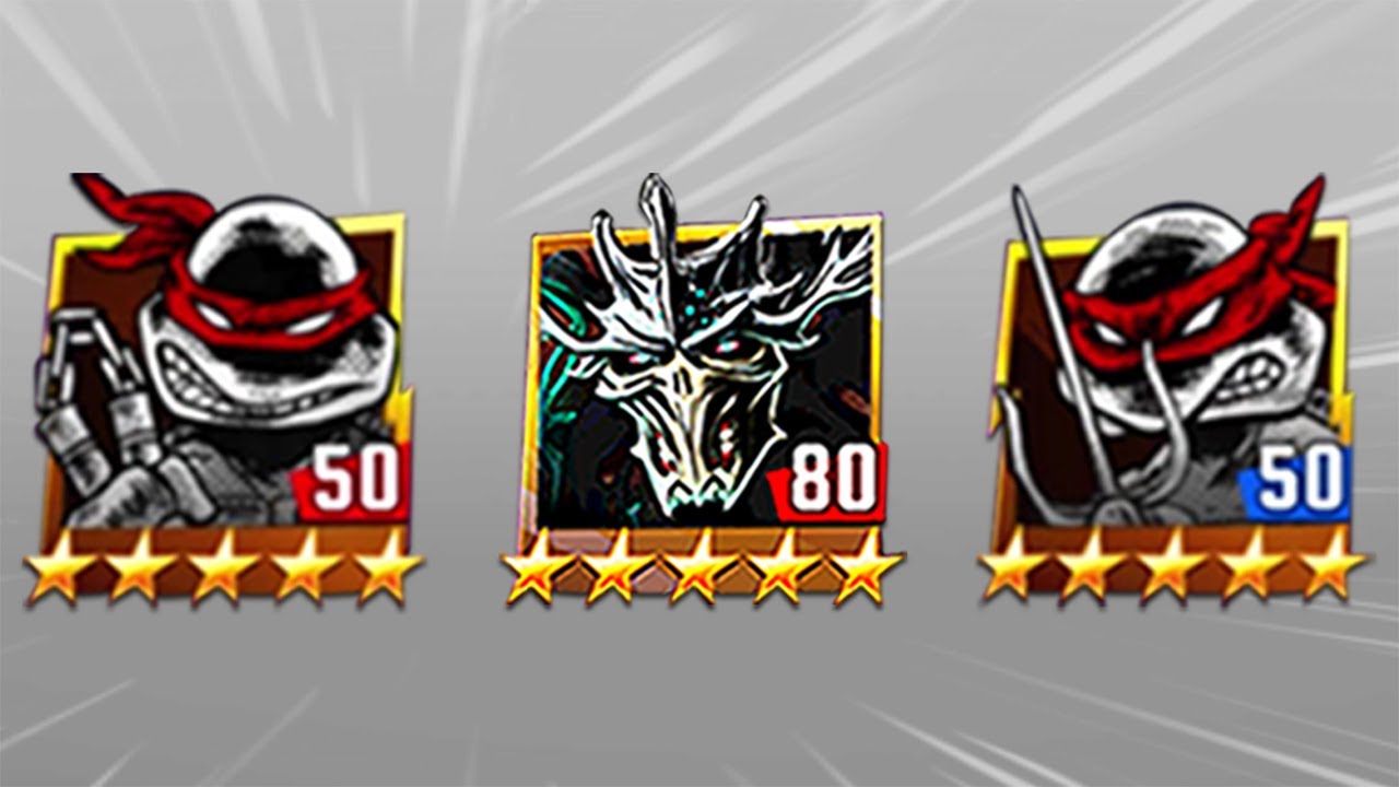 TMNT Legends Super Shredder, Raph Original, Mikey Original Trio Team ...