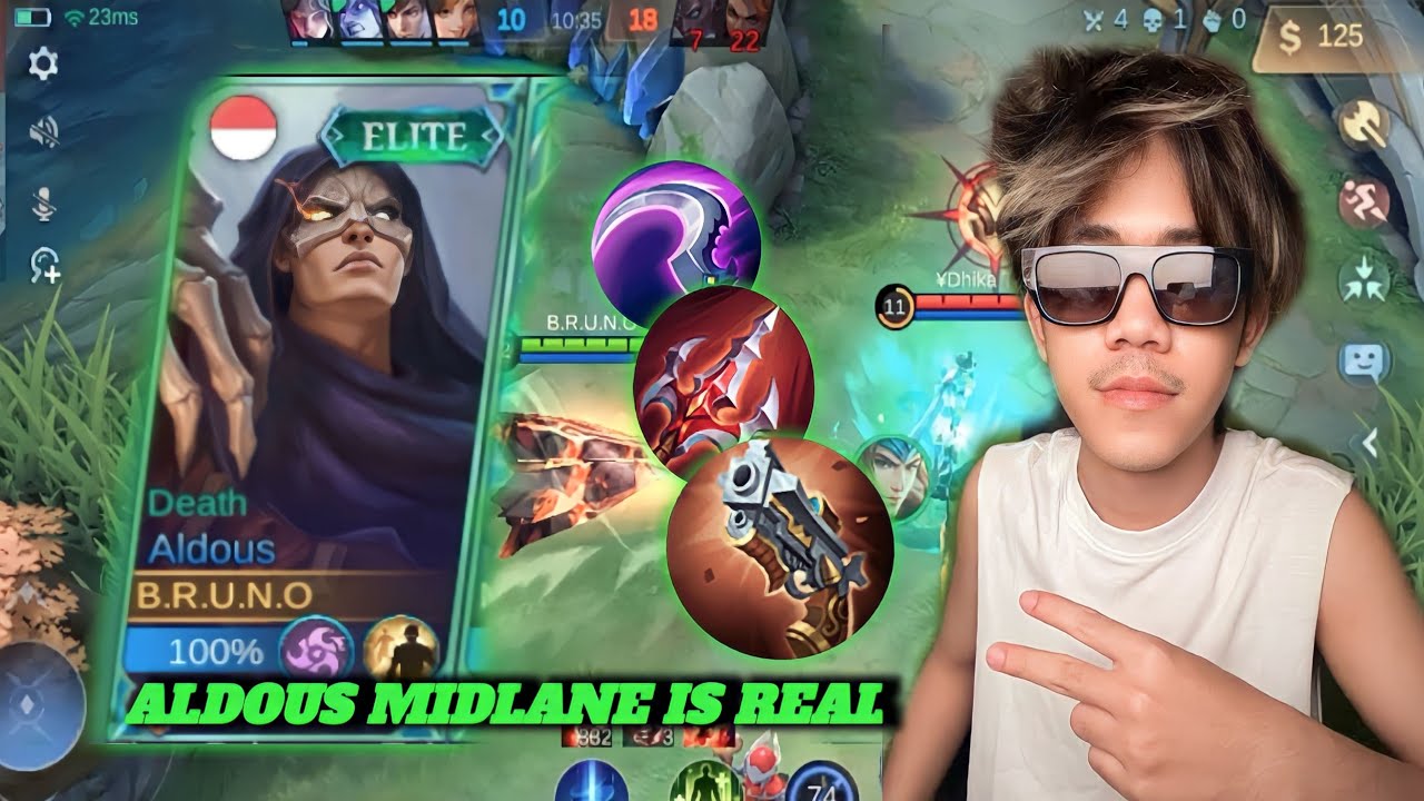 TUTORIAL ALDOUS MIDLANE IS REAL || BEST BUILD TOP GLOBAL ALDOUS 2023 ...