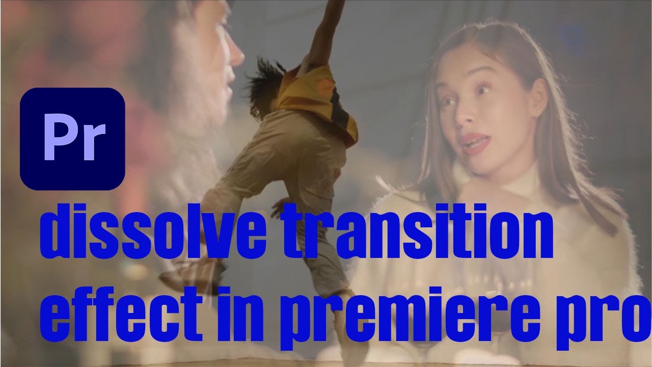 dissolve transition effect in premiere pro - YouTube