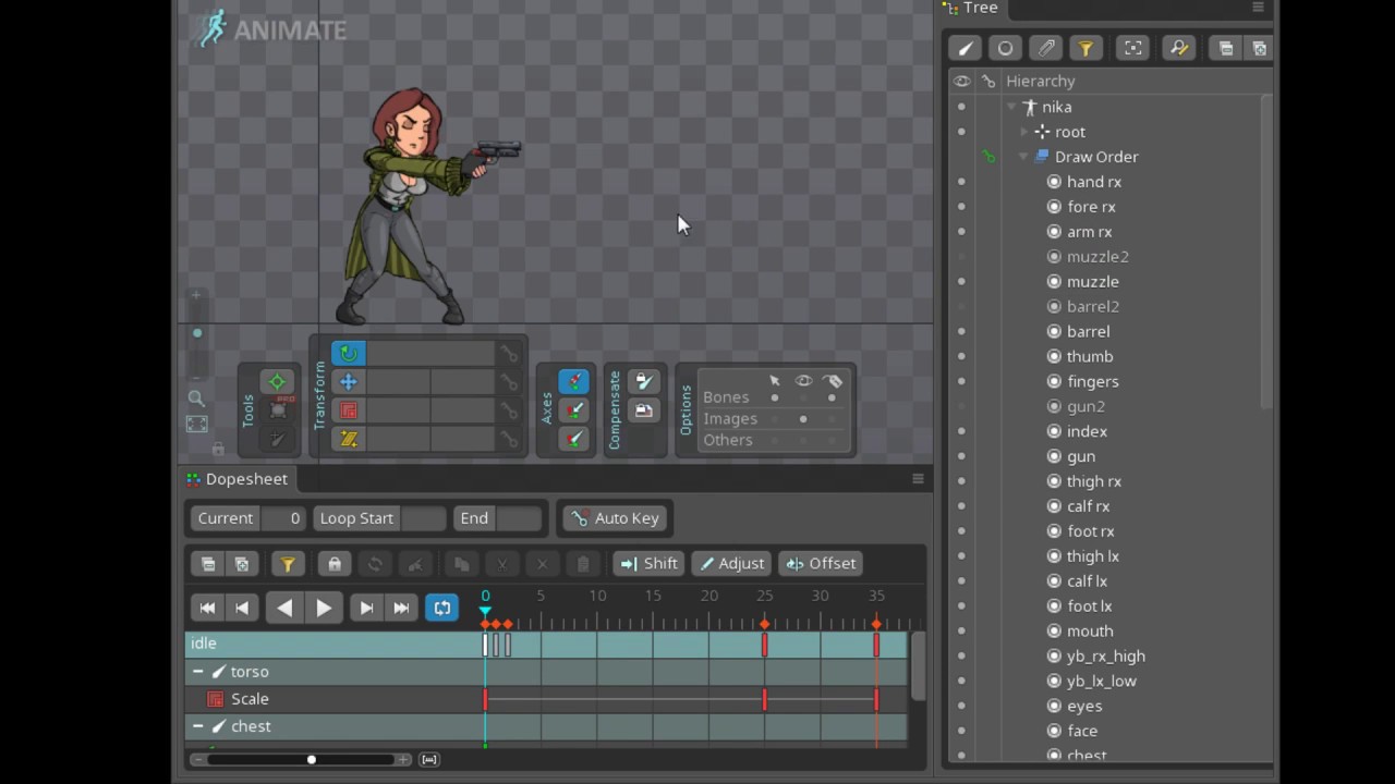 [Babe Runner] Nika's animations for Battle Engine (Made with Spine ...