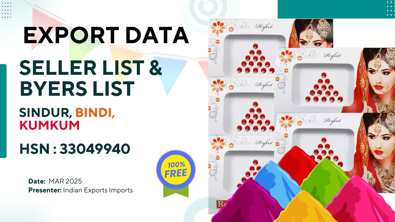 Complete Guide to Exporting Sindur, Bindi & Kumkum | Free Buyers List ...