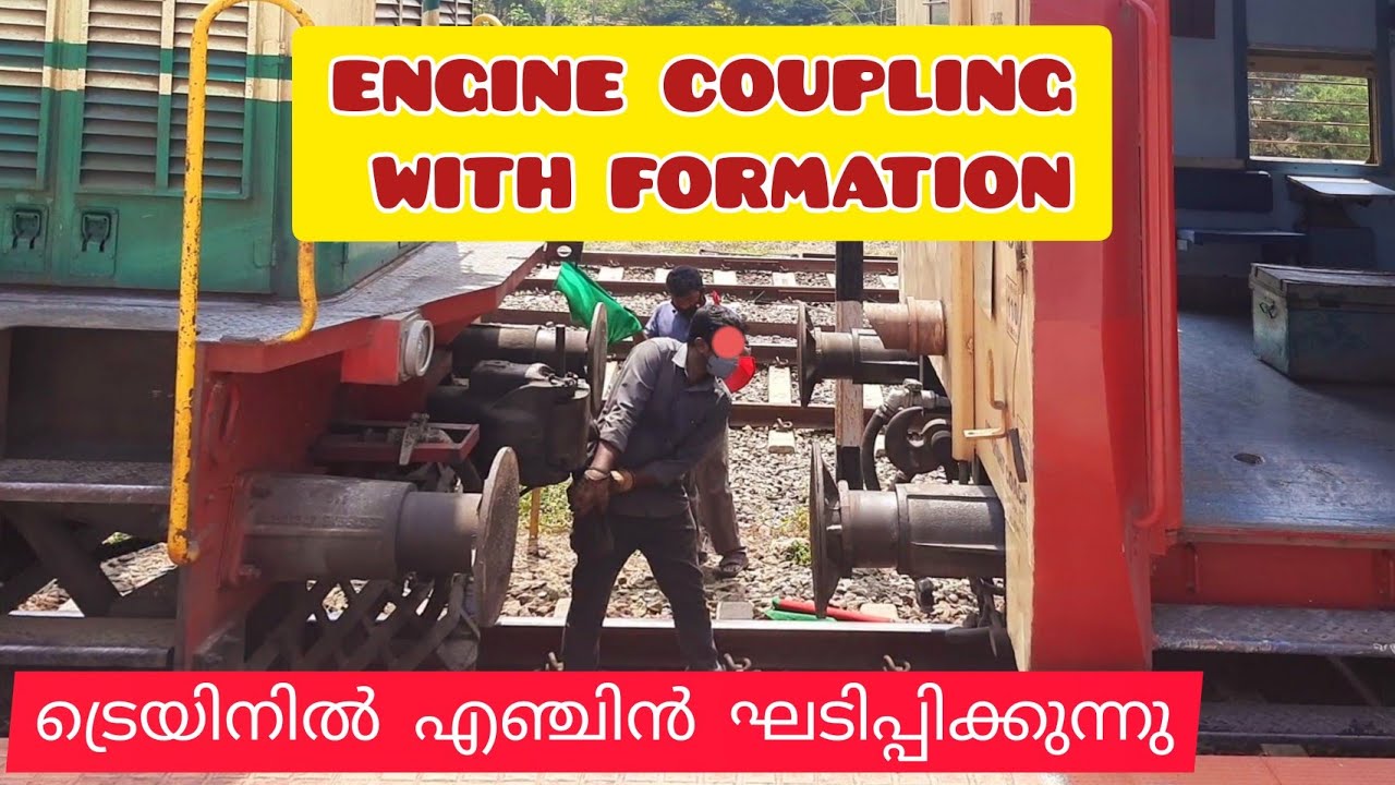 Diesel Engine Coupling to Guruvayur Express . Screw Coupling - YouTube