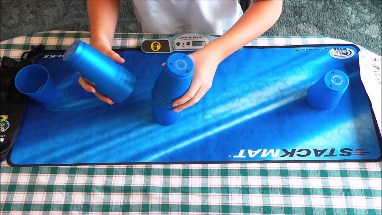 Official WSSA Speed Stacks Set Demonstration of Sport Stacking - YouTube