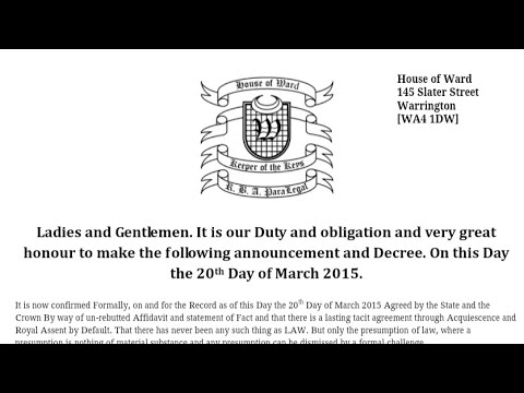Baron David Ward | Explains the Decree & Affidavit - YouTube