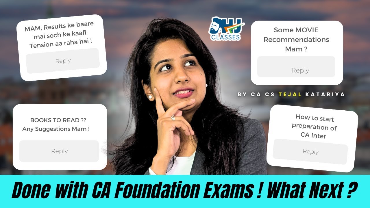 What To Do After CA Foundation Exams | Productive & Fun Ideas by CA CS ...