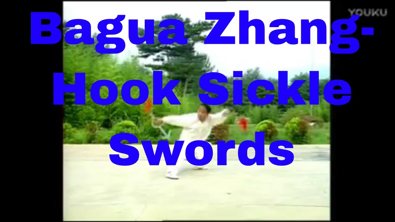 Bagua Zhang 八卦 - Hook Sickle Swords 弧形钩镰剑 - YouTube