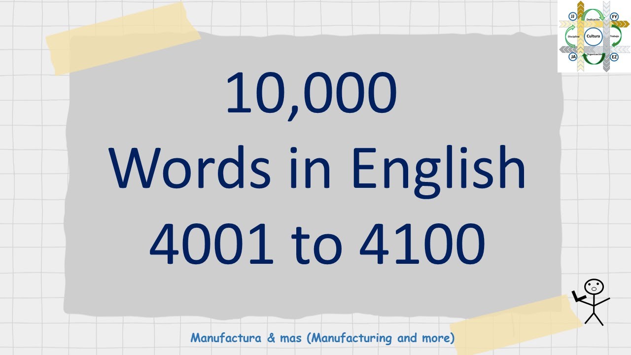 41 10,000 words used in English 4001 to 4100 - YouTube