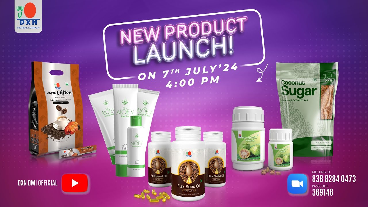 DXN New Products Launch - PAN India of 8 Products - July 2024 - YouTube