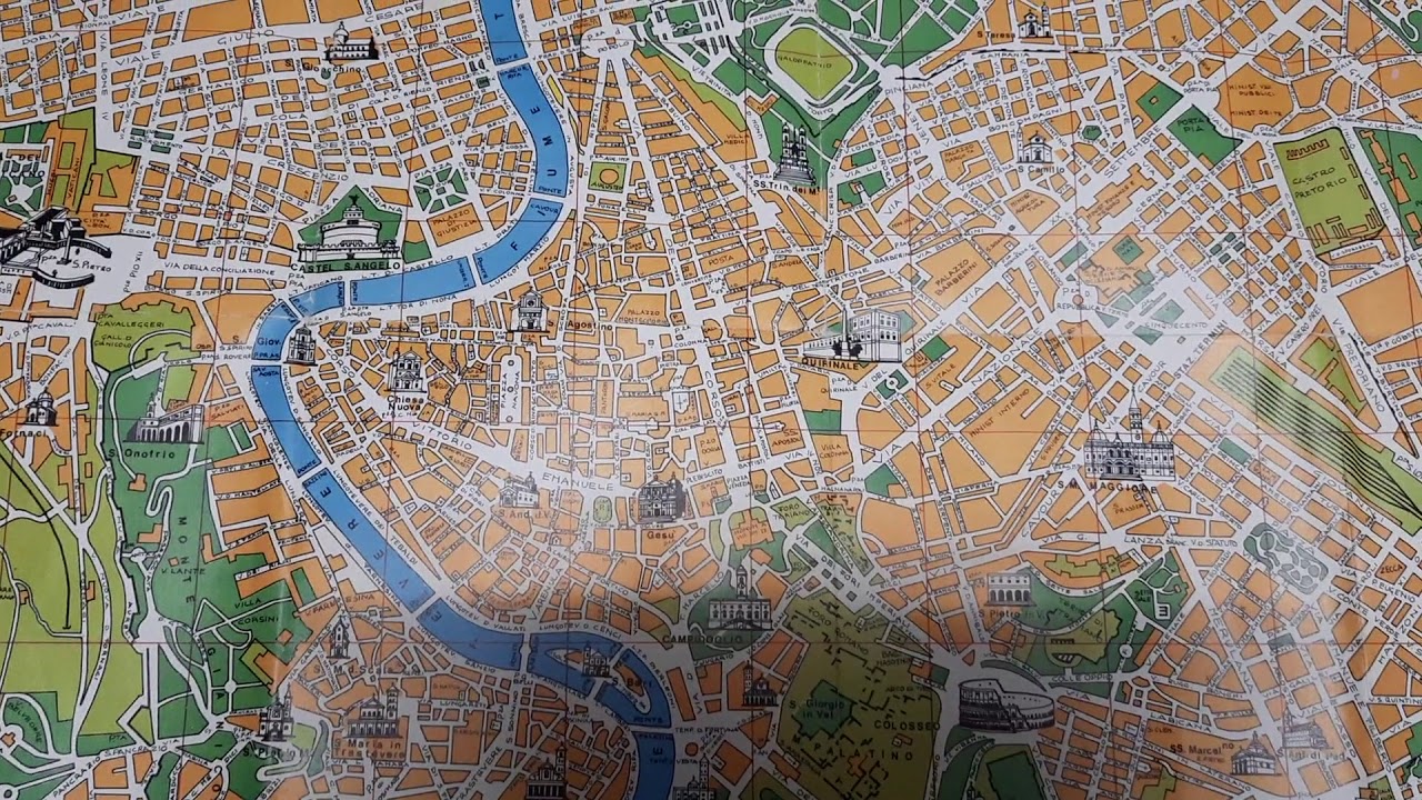 MAPA DE ROMA.PLANO.VIAJES - YouTube