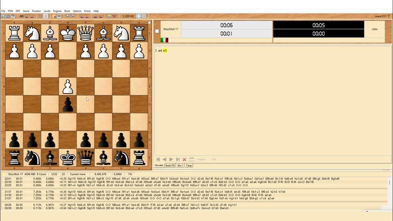 How You Can play Against Stockfish 17 and other Engines With "Arena ...