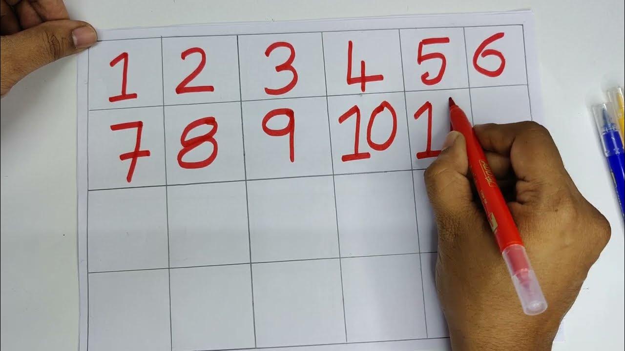 1 - 20 Counting number for kids | 1234 write & learn | 123 learning for kids | number song - YouTube