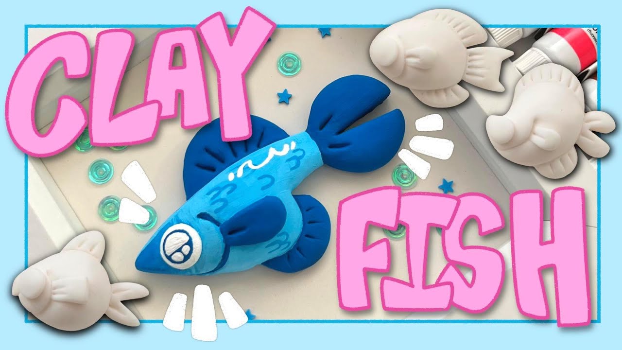 MORE CLAY FISH! polymer clay + yapping sesh - YouTube
