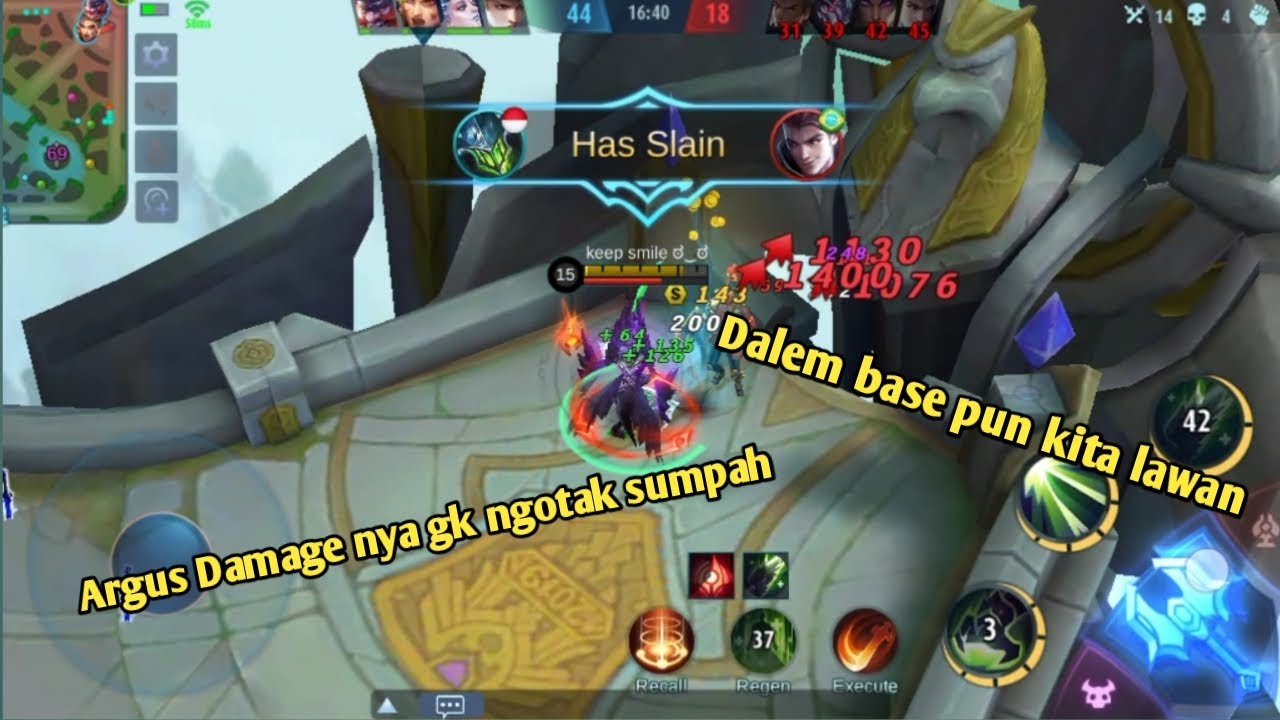 Argus 3000 Damage😱 -mobile legends (Indonesia) - YouTube