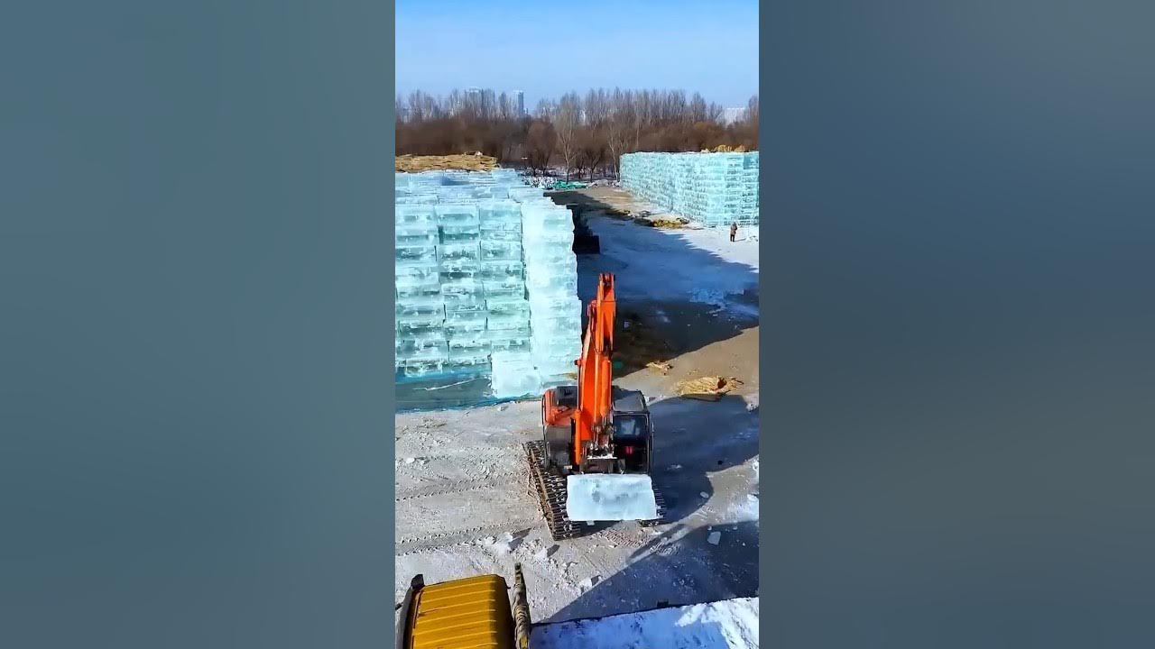 Ice farming in narway #excavator #facts #automobile #snow #machine # ...
