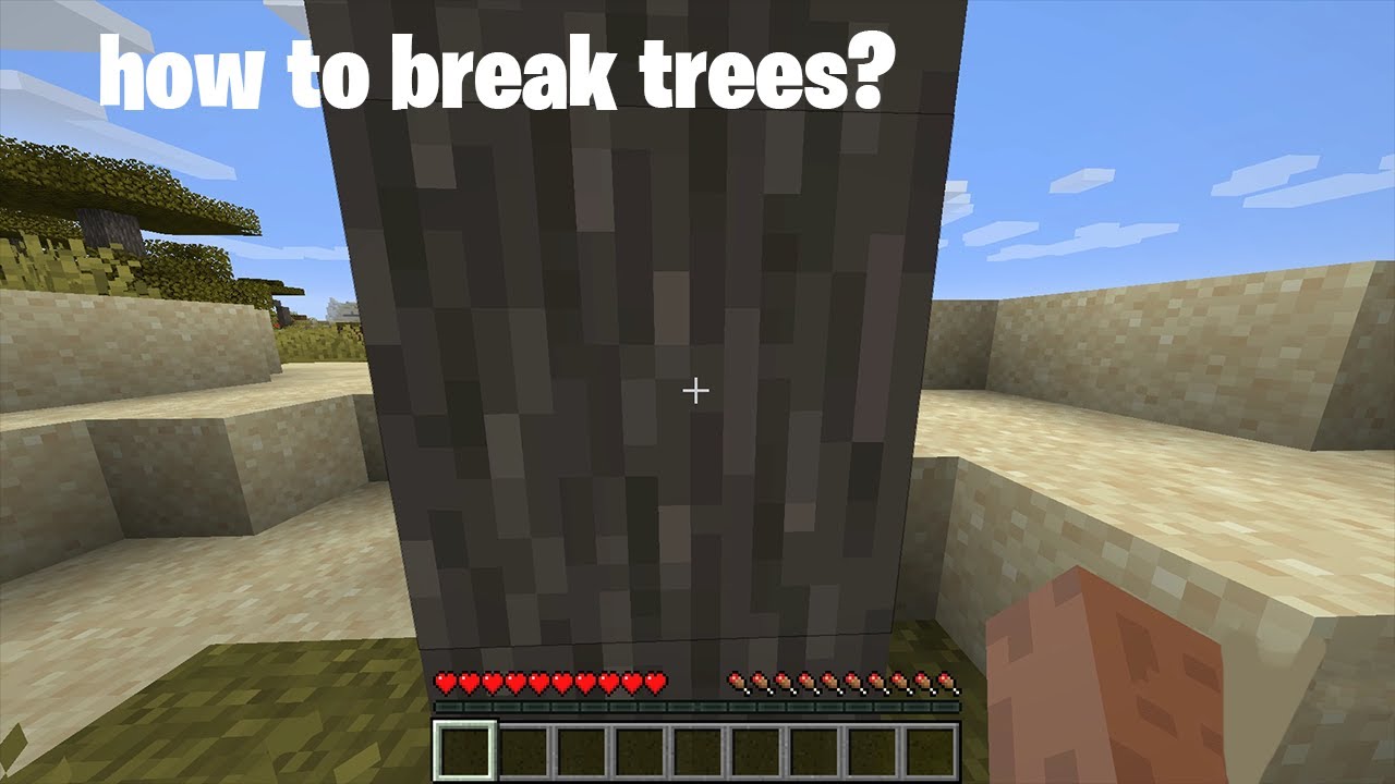 HOW TO BREAK TREES IN MINECRAFT! - YouTube