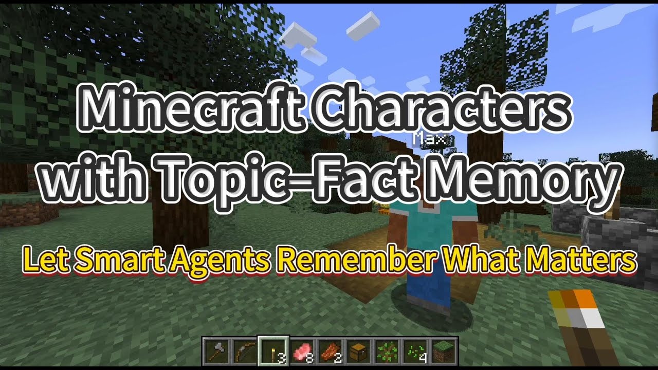Minecraft Characters with Topic-Fact Memory - YouTube