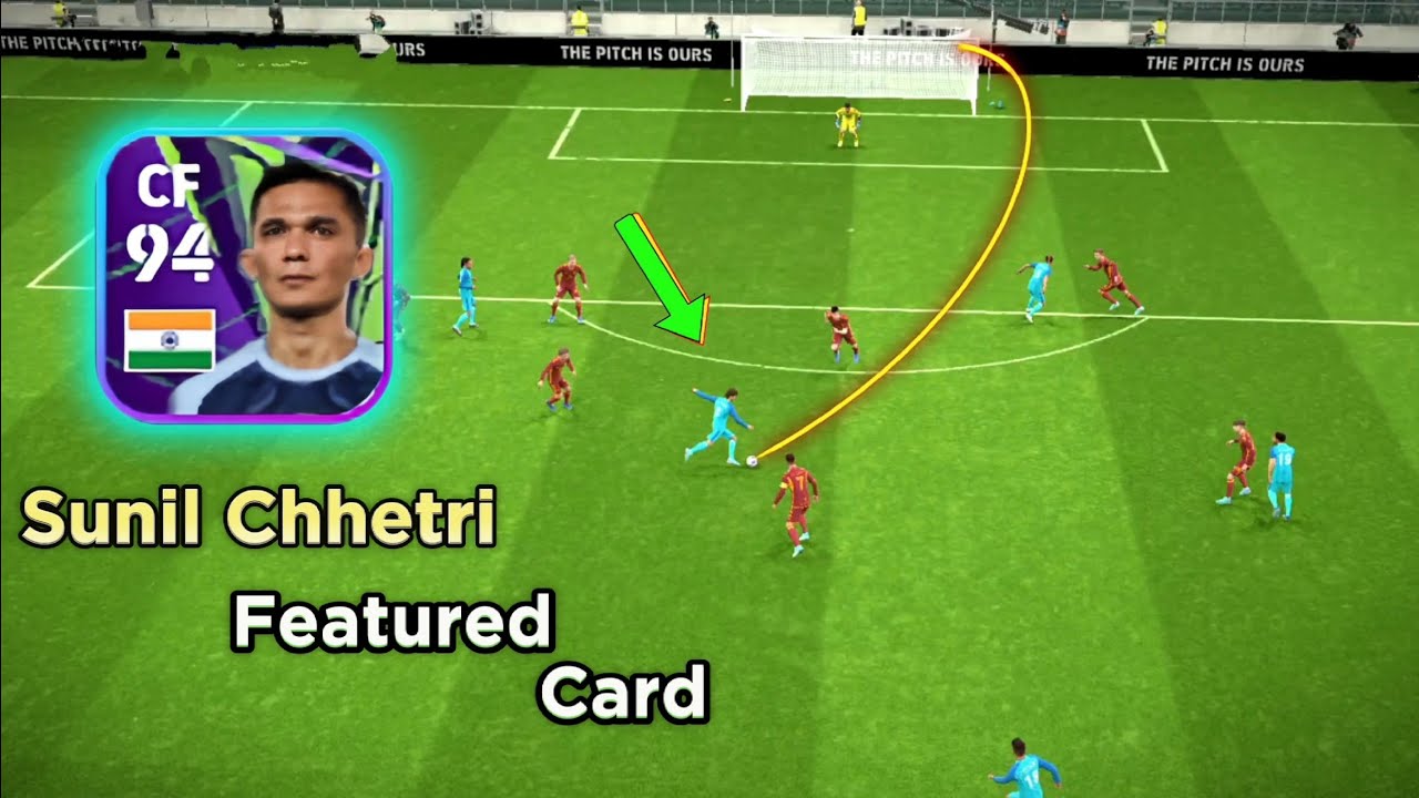Efootball 2024 Mobile Sunil Chhetri FEATURED CARD REVIEW 91 + FINISHING ...
