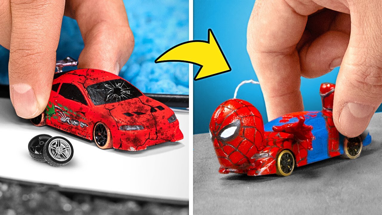 New Spiderman Car 🏁 🕷️🚗 Unusual Car Transformation & Unexpected ...