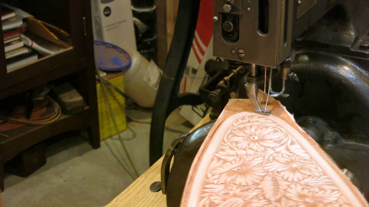 Sewing A Tapadero On A Landis 3 Stitcher - YouTube