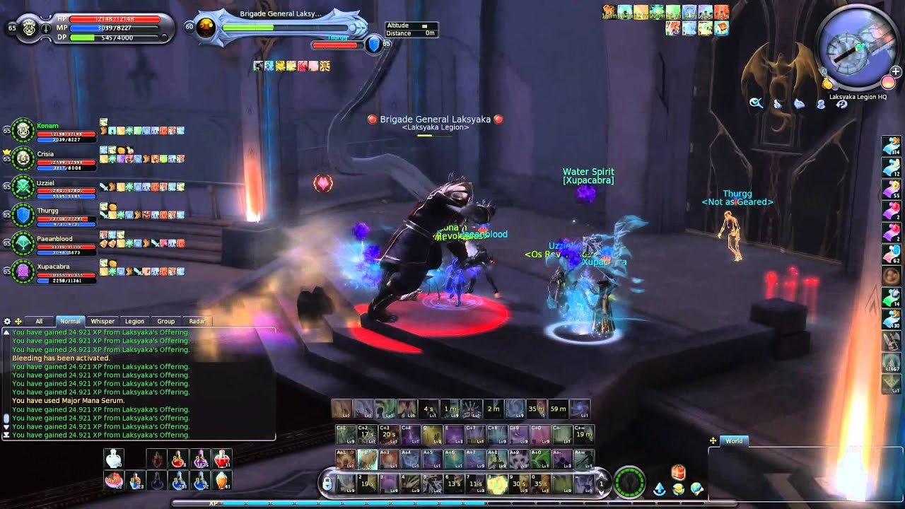 Aion Boss General Laksyata Tiamat Stronghold - YouTube